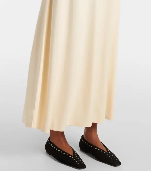 TOTEME Jersey Maxi Skirt - Beige