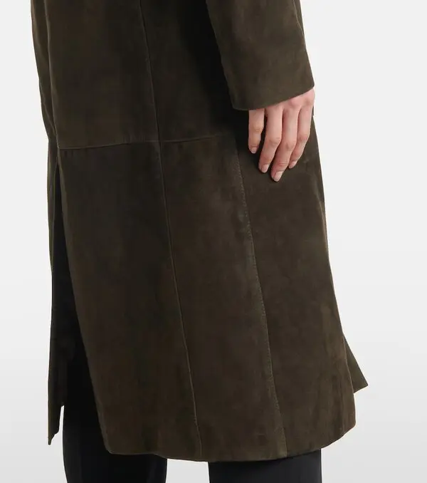 TOTEME Suede Coat - Brown