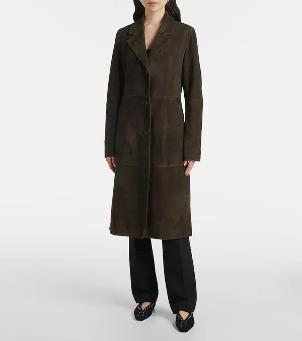 TOTEME Suede Coat - Brown