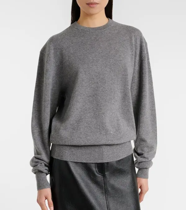 TOTEME Cashmere V-neck Sweater - Grey