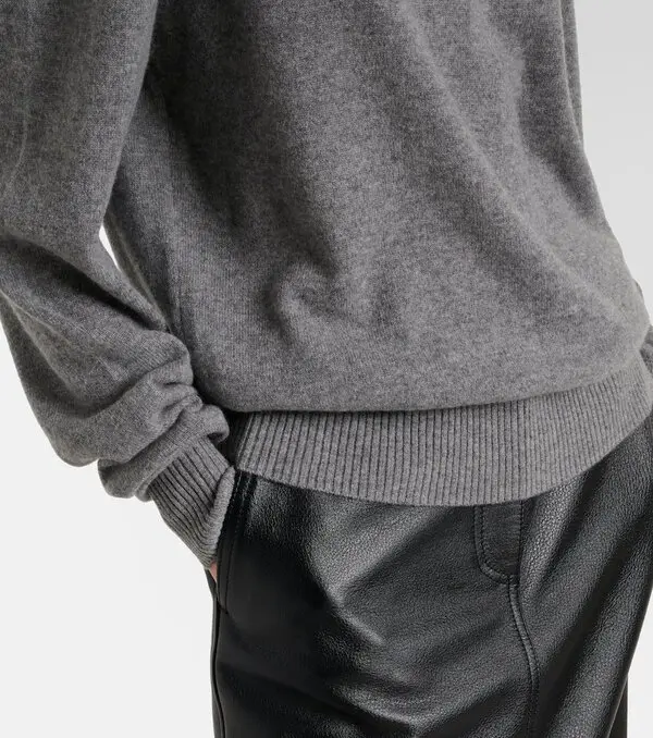 TOTEME Cashmere V-neck Sweater - Grey