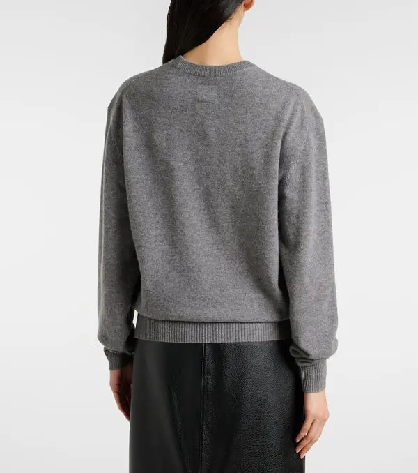 TOTEME Cashmere V-neck Sweater - Grey