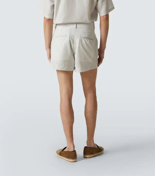 King & Tuckfield 70s Striped Shorts