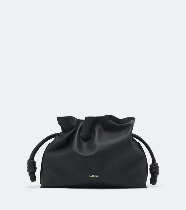 Loewe Flamenco Medium Clutch - Black