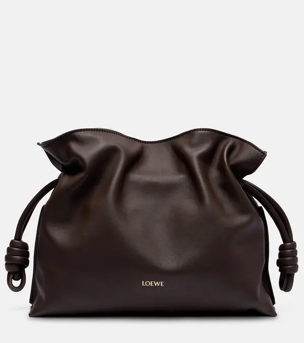 Loewe Flamenco Medium Clutch - Brown