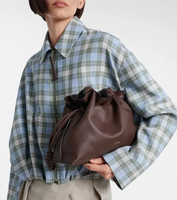 Loewe Flamenco Medium Clutch - Brown