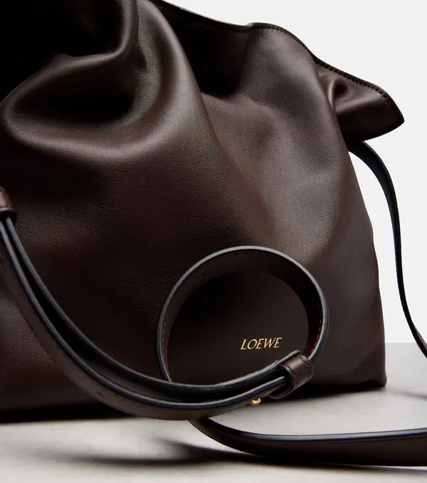 Loewe Flamenco Medium Clutch - Brown