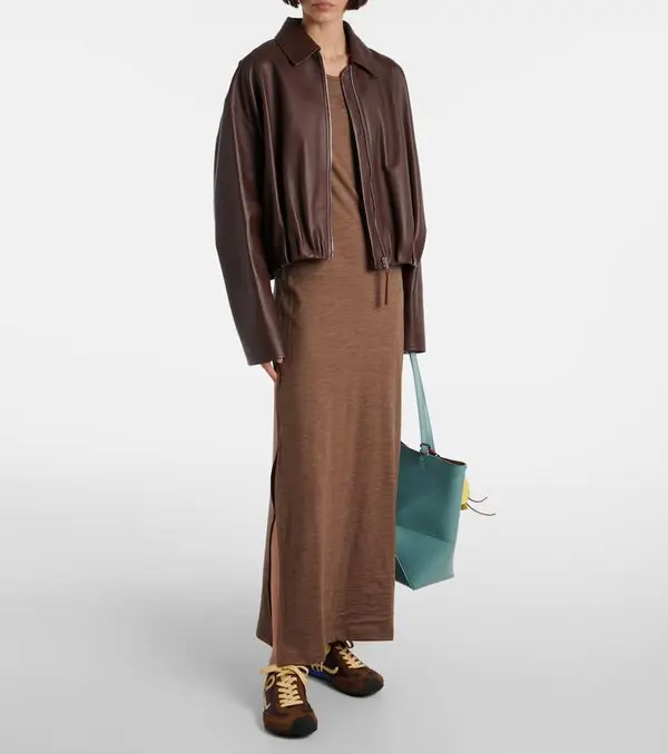 Loewe Anagram Wool-blend Maxi Dress