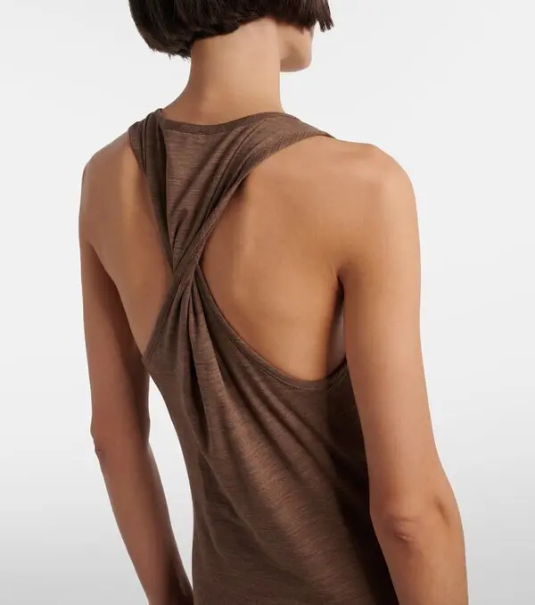 Loewe Anagram Wool-blend Maxi Dress
