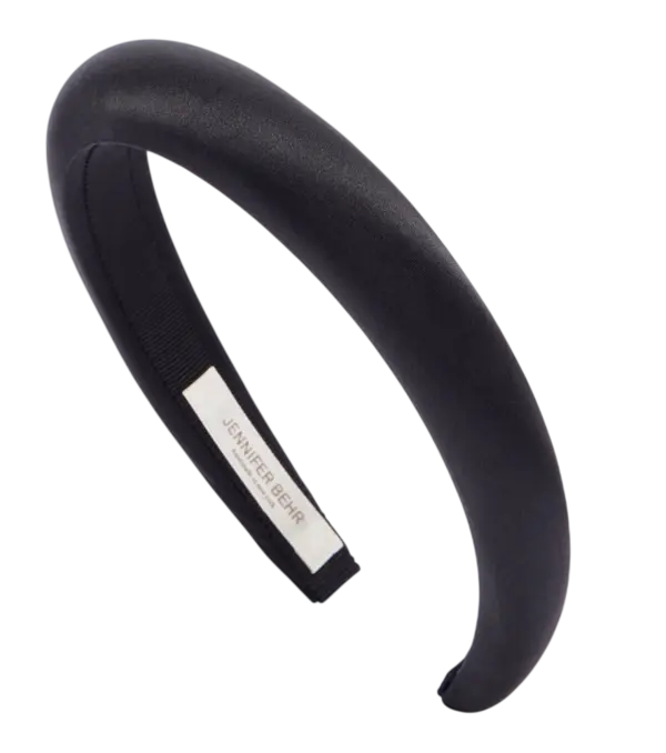 JENNIFER BEHR Tori Satin Headband - Black