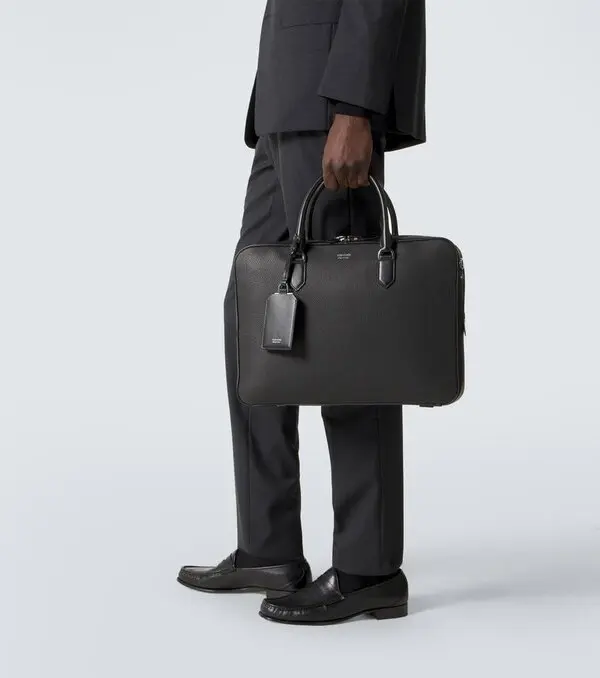 TOM FORD Elliot Leather Briefcase