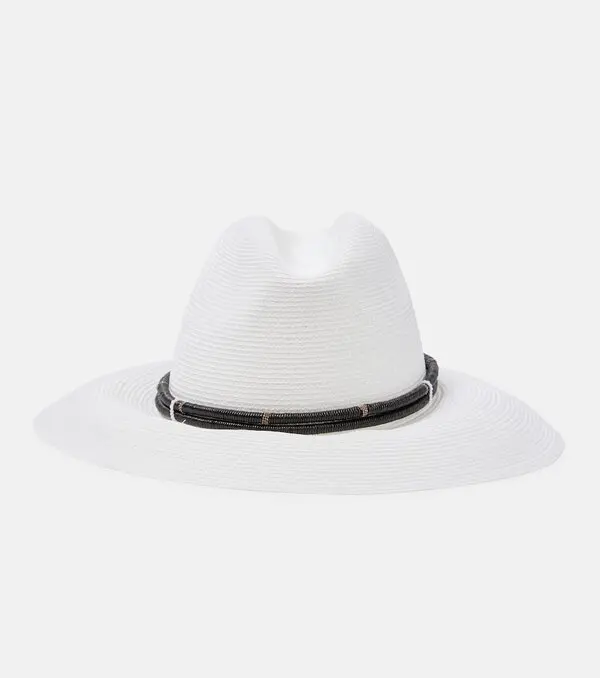 Brunello Cucinelli Monili Fedora - White