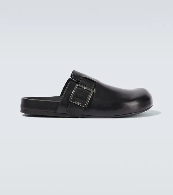 Loewe Ease Buckle Leather Mules