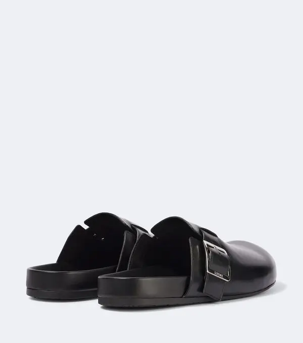 Loewe Ease Buckle Leather Mules