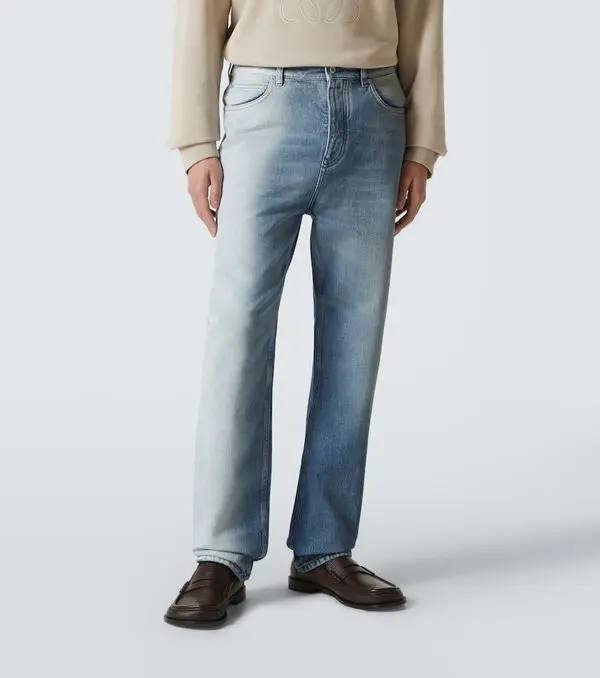 Loewe Faded Straight Leg Jeans