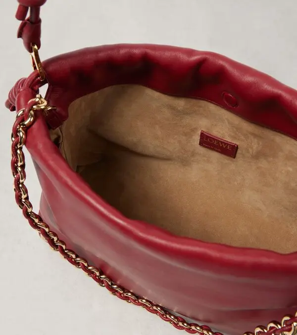 Loewe Flamenco Medium Clutch - Red