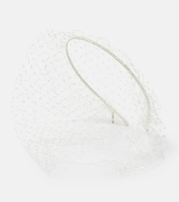 JENNIFER BEHR Bridal Voilette Headband - White