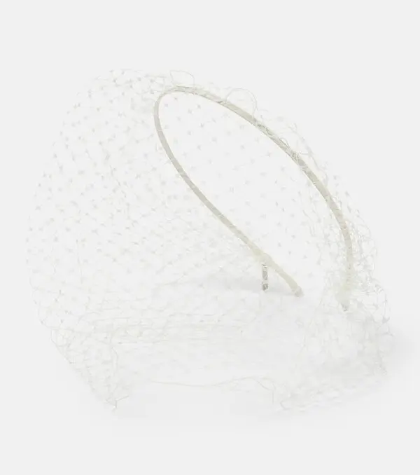 JENNIFER BEHR Bridal Voilette Headband - White