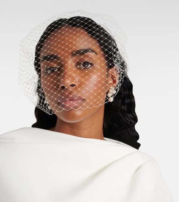 JENNIFER BEHR Bridal Voilette Headband - White