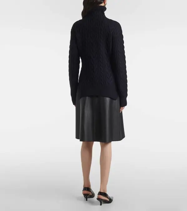 TOTEME Cable-knit Turtleneck Sweater