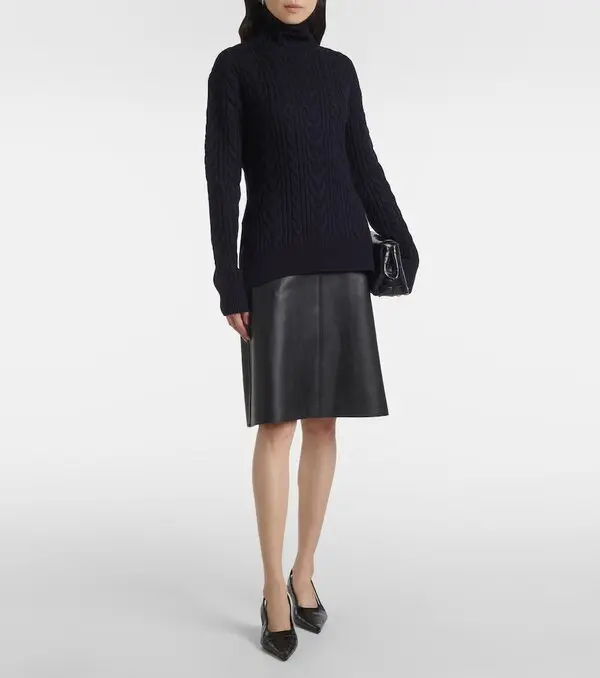 TOTEME Cable-knit Turtleneck Sweater
