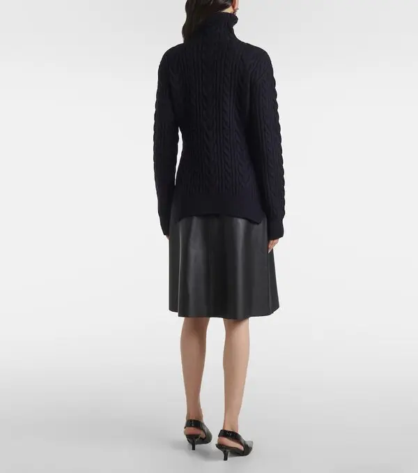 TOTEME Cable-knit Turtleneck Sweater