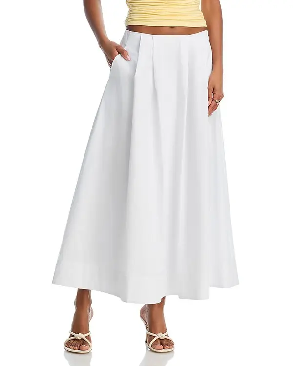 LUCY PARIS Poplin Midi Skirt