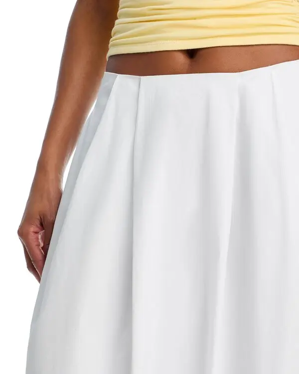 LUCY PARIS Poplin Midi Skirt