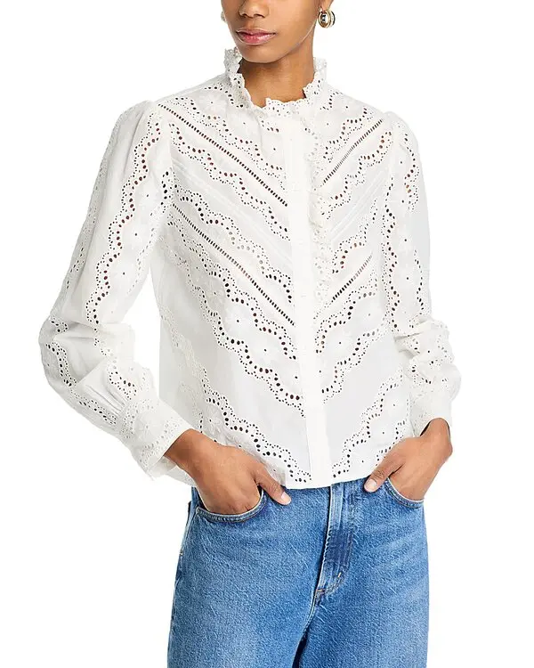 LUCY PARIS Mimi Eyelet Shirt