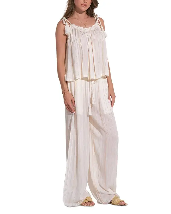 Elan Sheer Wide Leg Cover Up Pants