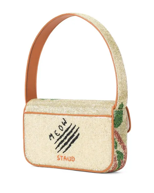 Staud Tommy Beaded Bag - Jungle Leopard