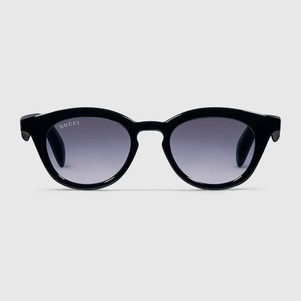 Gucci Round Frame Sunglasses - Black