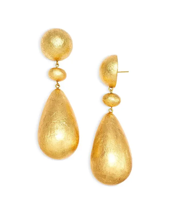 Cult Gaia Eviana Wood Bead Earrings - Gold