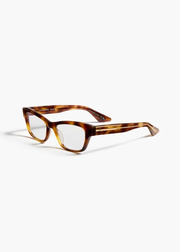 Khaite X Oliver Peoples 1953rx Eyeglasses - Dark Mahogany