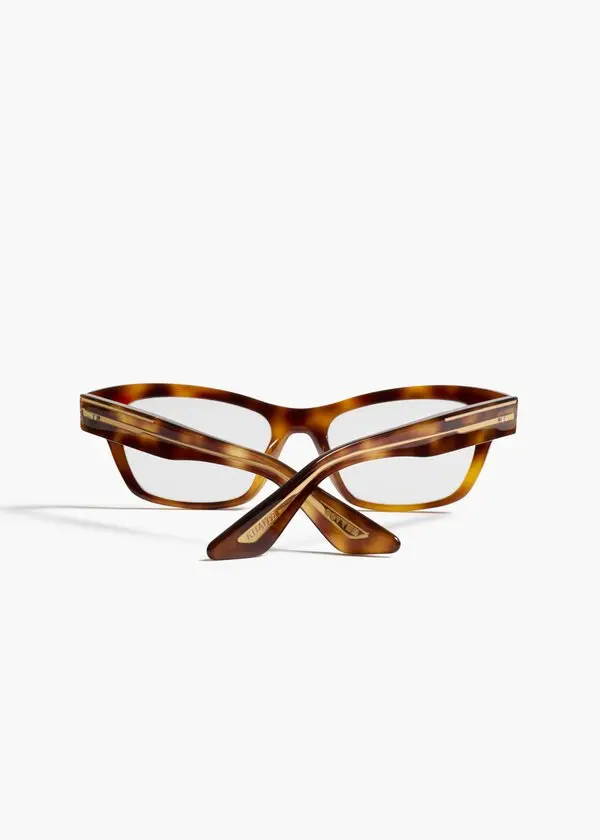 Khaite X Oliver Peoples 1953rx Eyeglasses - Dark Mahogany