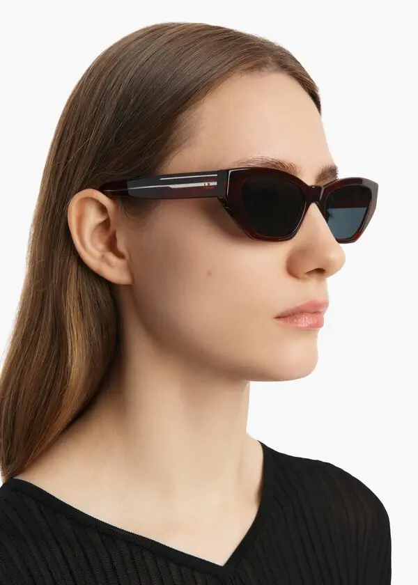 Khaite X Oliver Peoples 1961c - Bordeaux Bark / Grey