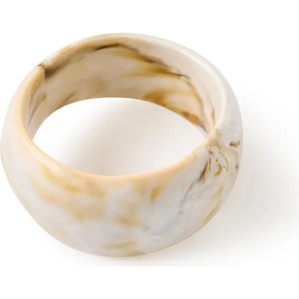 RUBI SHOES Bangle - Creamy Beige Swirl Bangle