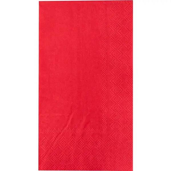 JOLLITY & CO Solid Color Guest Napkins - Cherry