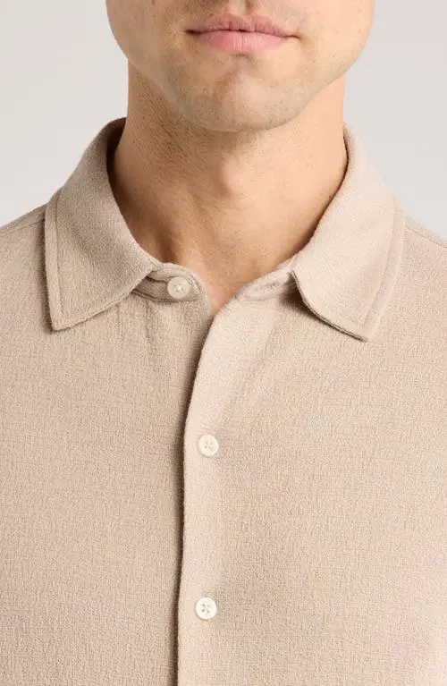 Robert Barakett Newman Short Sleeve Knit Button-up Shirt