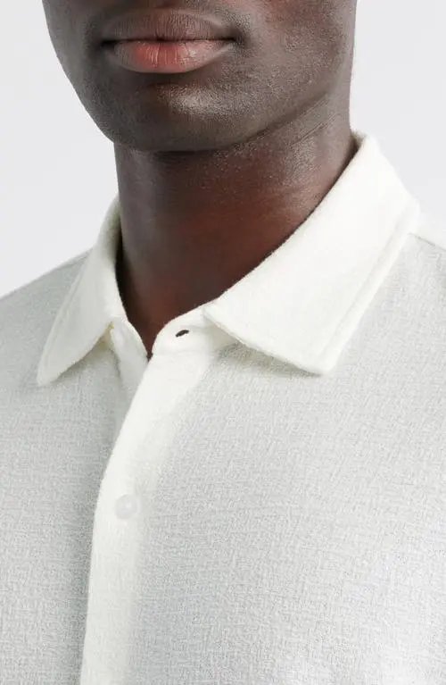 Robert Barakett Newman Short Sleeve Knit Button-up Shirt