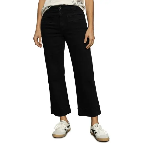 Sanctuary Voyage High-waist Cropped Wide-leg Jeans