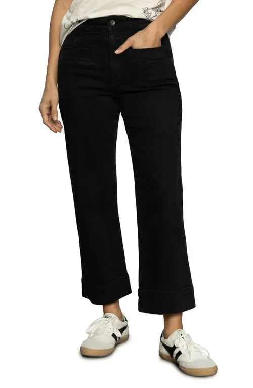 Sanctuary Voyage High-waist Cropped Wide-leg Jeans