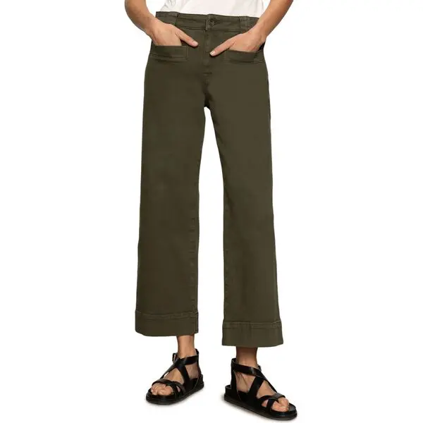 Sanctuary Voyage High Waist Crop Wide Leg Jeans
