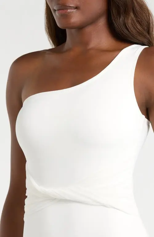 HUTCH Floral Twist Front One-shoulder One-piece Swimsuit