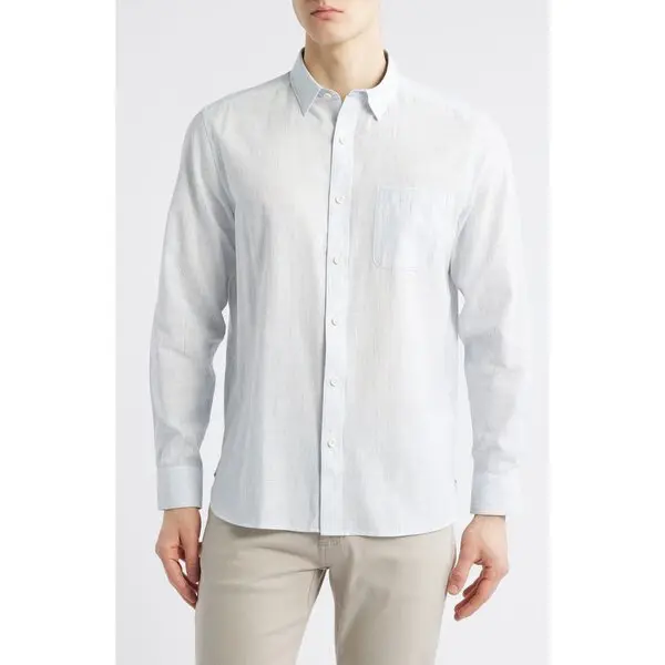 Johnston & Murphy Slub Button-up Shirt