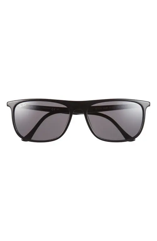 Ray-ban 61mm Rectangular Sunglasses - Black