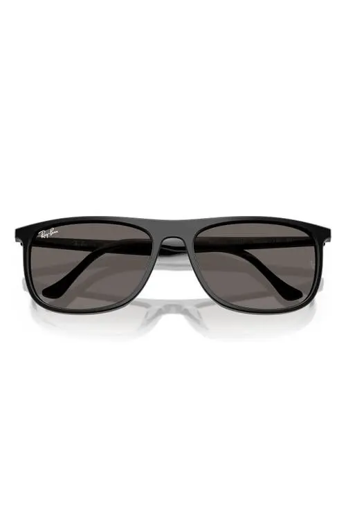 Ray-ban 61mm Rectangular Sunglasses - Black