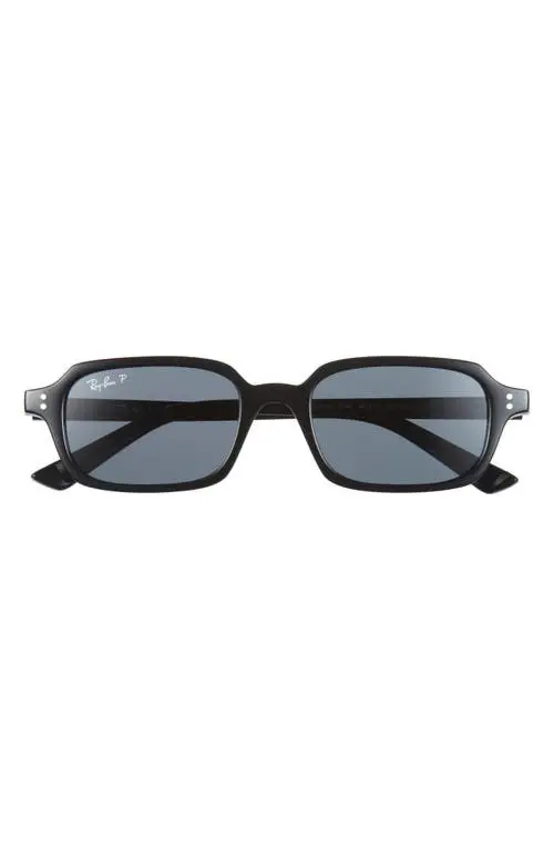 Ray-ban 52mm Polarized Pillow Sunglasses - Black