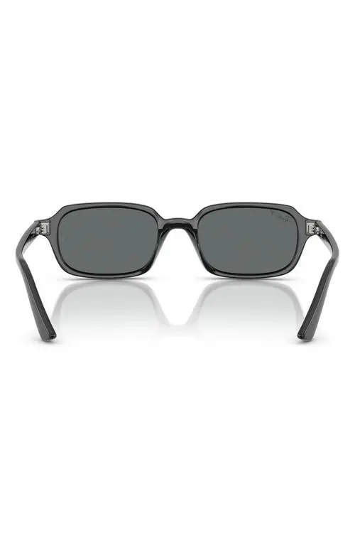 Ray-ban 52mm Polarized Pillow Sunglasses - Black