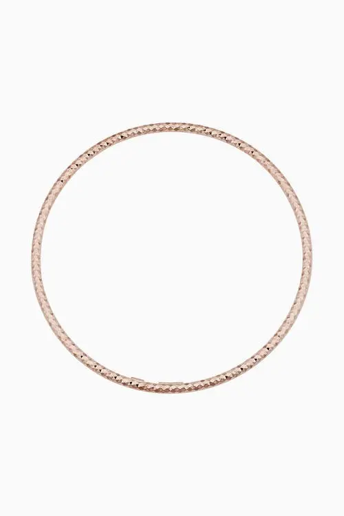 ORADINA 14k Gold Cuff Bangle - Rose Gold